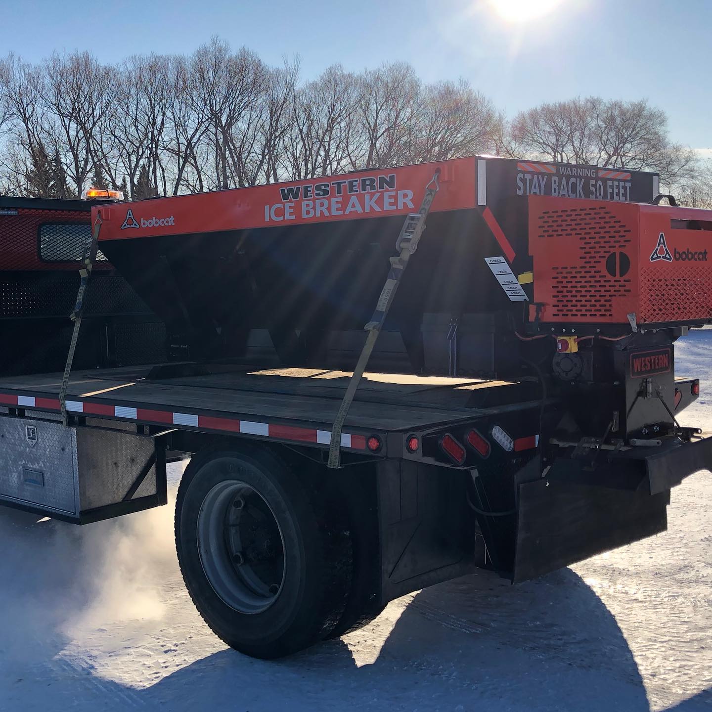 Sander on Flat Deck – AAA Bobcat